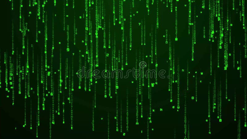 Green Digital Dots Code VJ Loop Motion Graphic Background Stock Footage ...