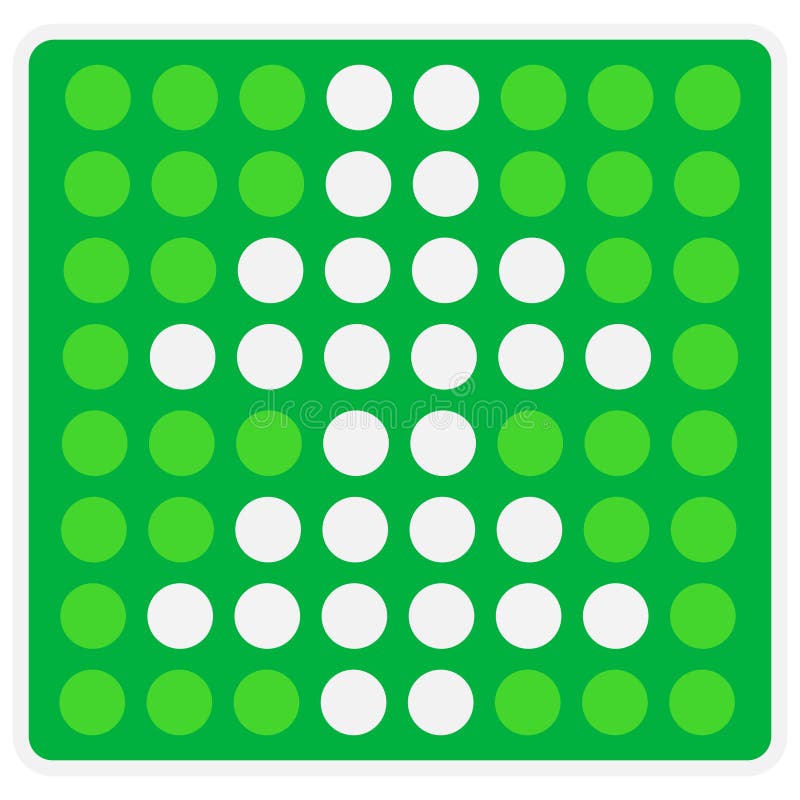 Green Digital Square Led Artificial Intelligence Display with Sample ...