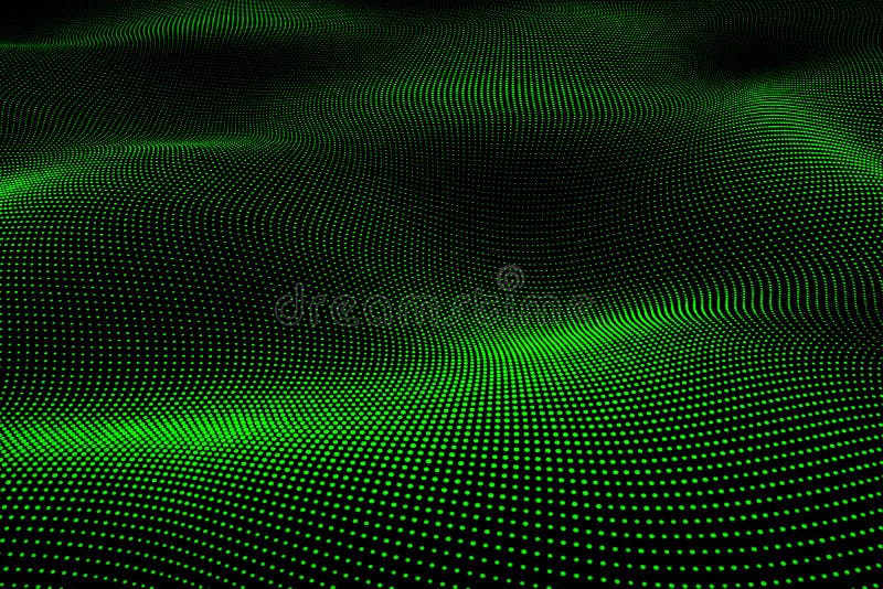 Green Digital Tile Backdrop Stock Illustration - Illustration of ...