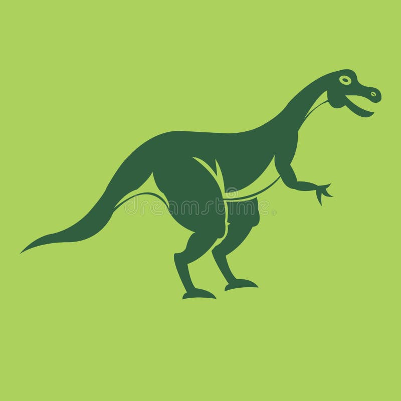 Green Dinosaur GreenÂ on Background Stock Illustration - Illustration ...