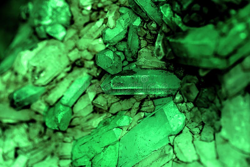 Green Dioptase, Emerald Quartz, Raw Ore on the Wall, Emineration ...