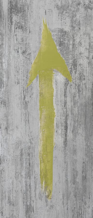 Green Direction Arrow on Wooden Stock Image - Image of guidance, shape ...