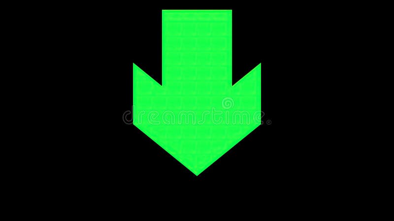 Green Directional Arrow Icon Stock Illustration - Illustration of flat ...
