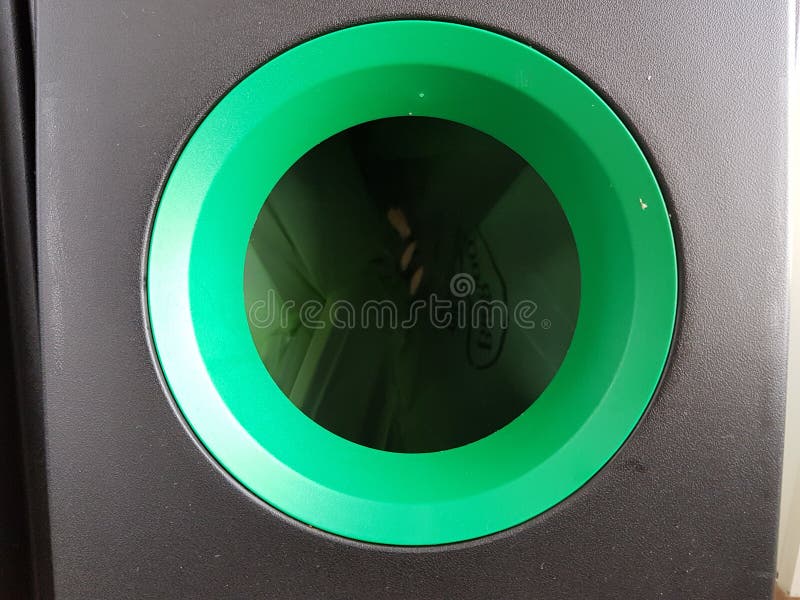 Green Disposal Bin for Recycling Stock Photo - Image of plastic ...