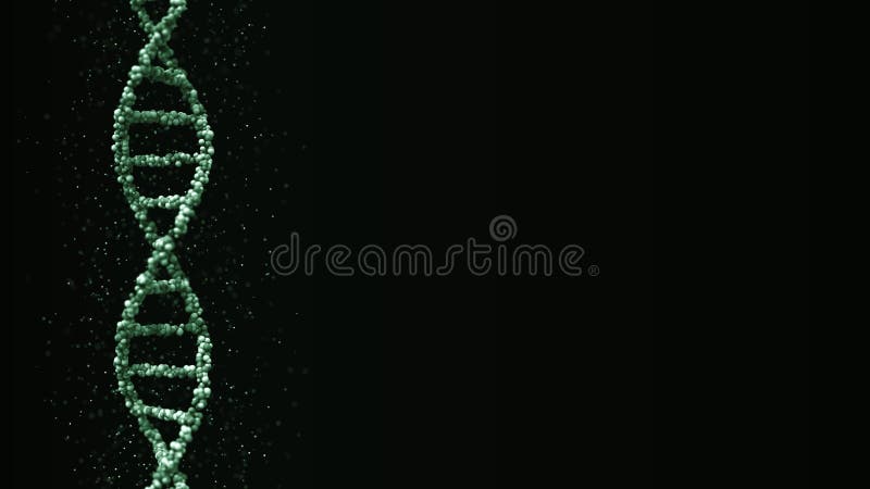 Green DNA Molecule Model, Seamless Loop Stock Footage - Video of helix ...