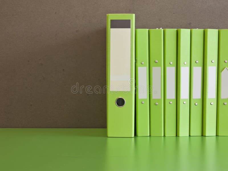 The green document files stock image. Image of keeping - 73669675