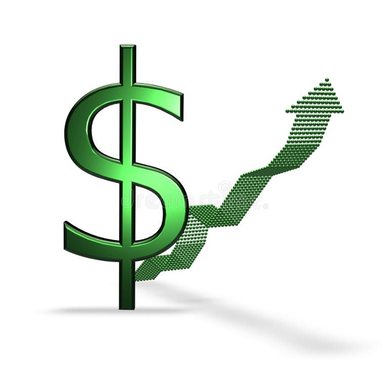 Dollar Sign Growing Up Arrow Stock Illustrations – 899 Dollar Sign ...