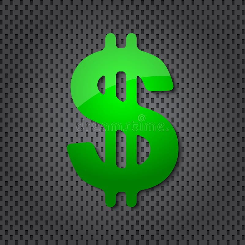 Dollar Icon stock vector. Illustration of spending, industries - 32623