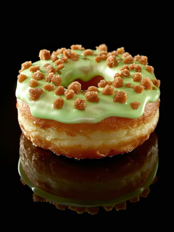 Green donuts stock illustration. Illustration of donuts - 308980004