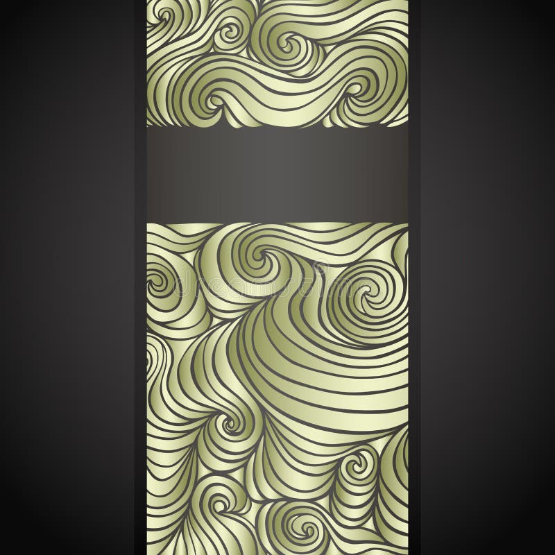 Green Doodle Label stock vector. Illustration of label - 19829395