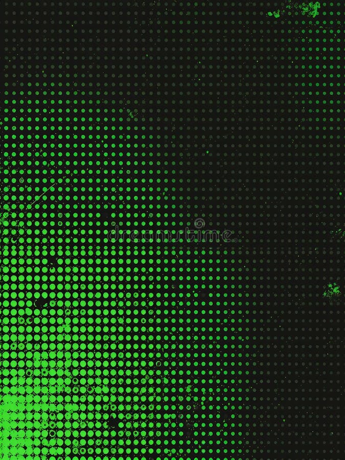 Green Dot Pattern Creating a Vibrant Visual Effect with Dark Background ...