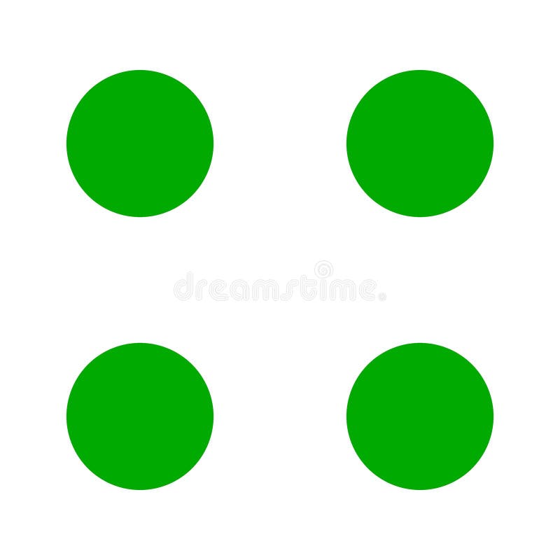 Green Dots & Shapes Abstract Illustration Templates Stock Illustration ...