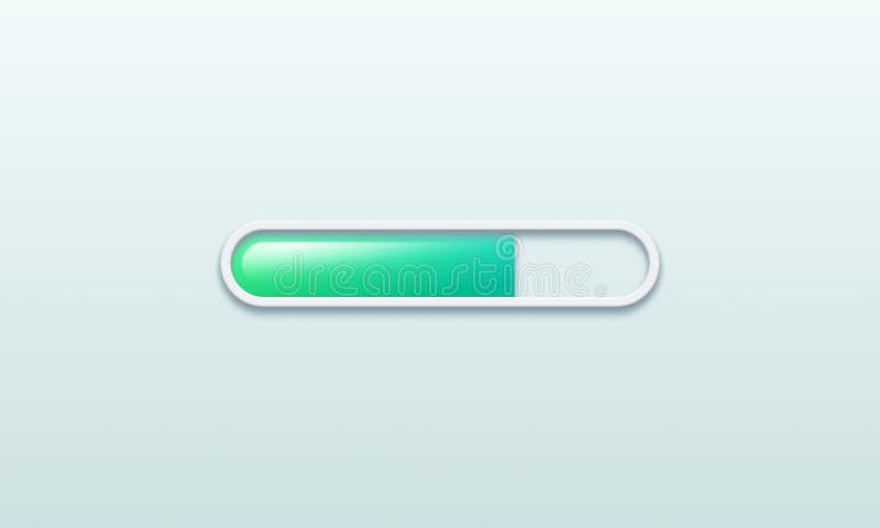 Green download status bar stock illustration. Illustration of status ...