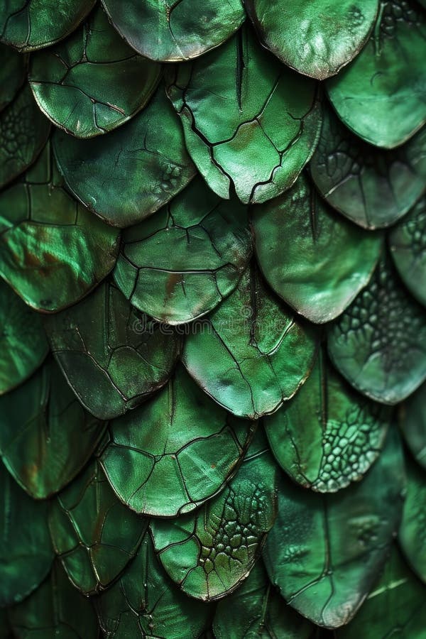 Green Dragon Scale Pattern Close-up - Luxury Background Texture for ...