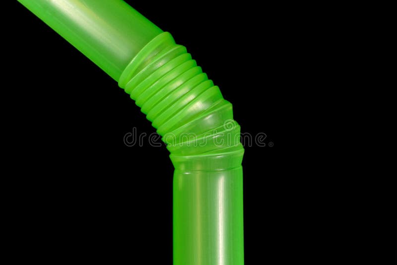 Green drinking straw stock photo. Image of party, bendy - 1833020