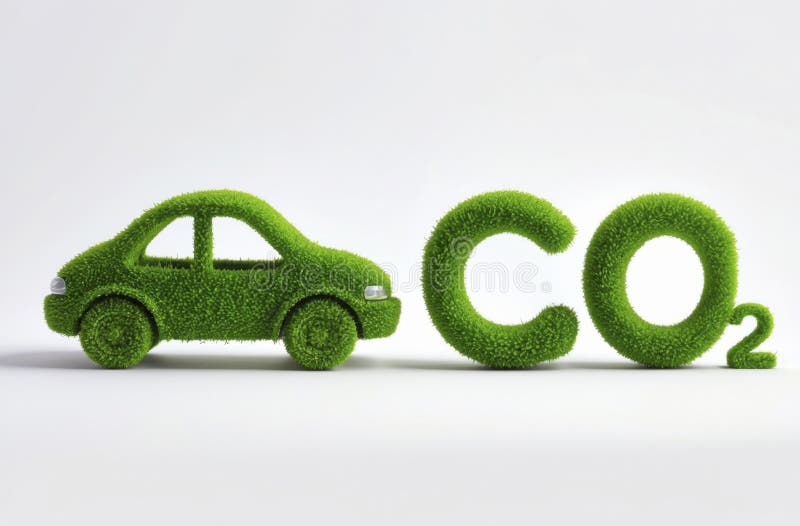 Green Driving, Real Impact stock illustration. Illustration of ...