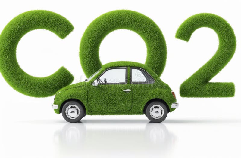 Green Driving, Real Impact stock illustration. Illustration of ...