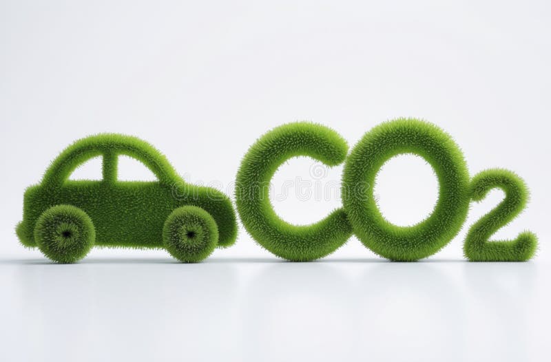 Green Driving, Real Impact stock illustration. Illustration of driving ...