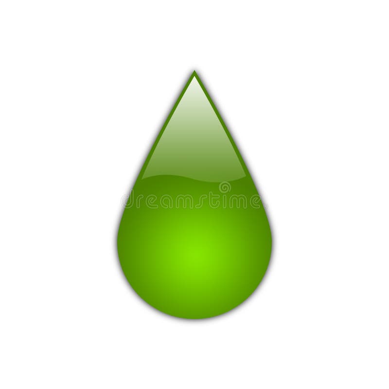 Set of Clean Dishes and Green Drop Stock Vector - Illustration of glob ...