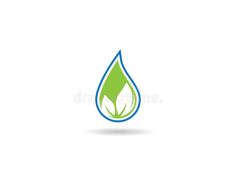 Green Drop Vector Icon Illustration Stock Vector - Illustration of sign ...
