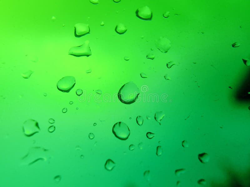 Green drops stock photo. Image of glass, rain, closeup - 495300