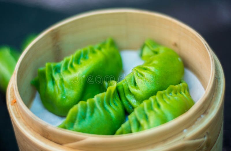 Green dumpling stock image. Image of cuisine, green, asian - 33450325