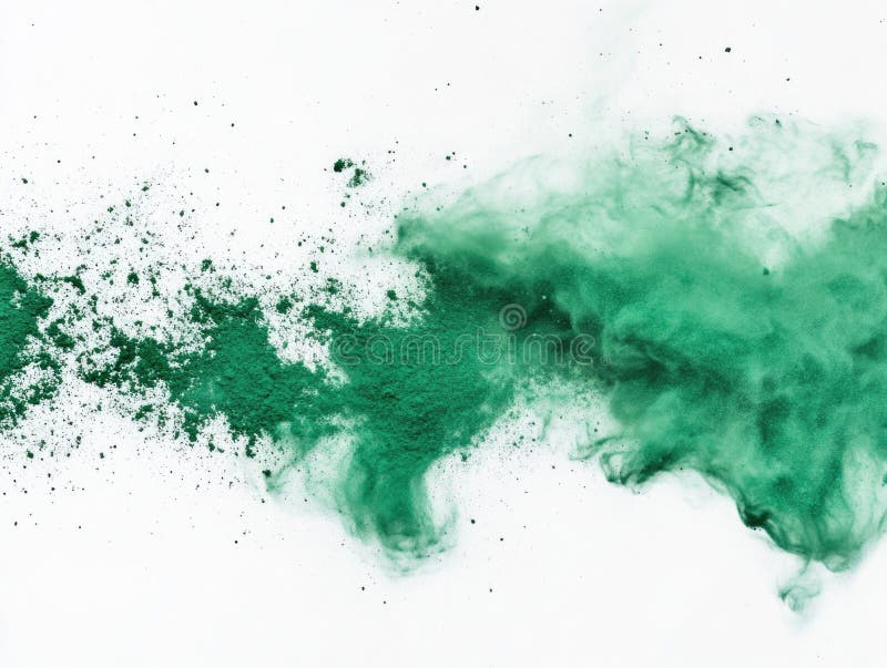 Green Dust Cloud on White stock photo. Image of atmosphere - 379071292