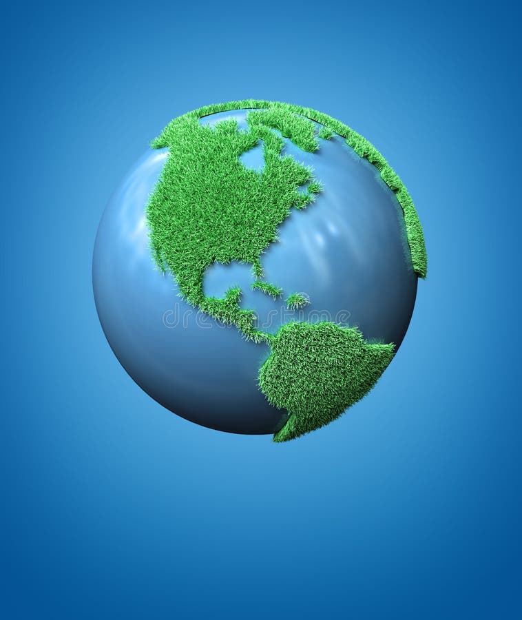 Real Earth with the Atmosphere Stock Illustration - Illustration of ...