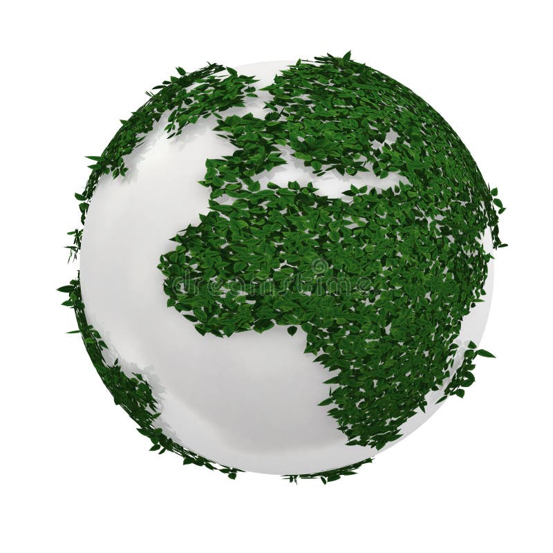 Green earth stock illustration. Illustration of world - 6622625