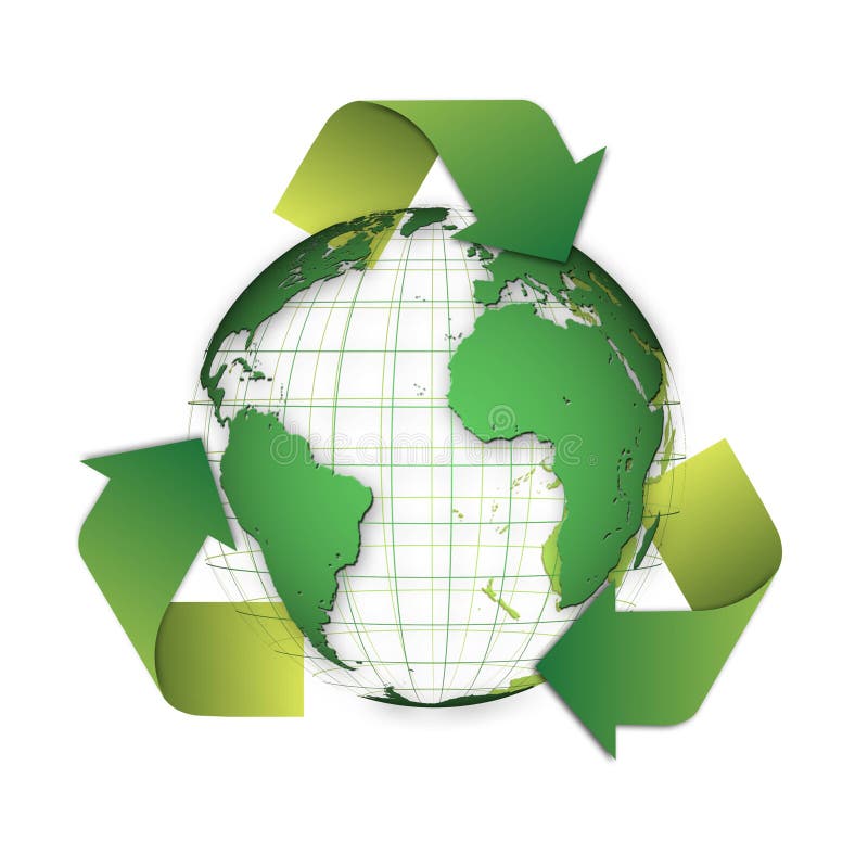 Green Earth Concept - Abstract Graphic Background Stock Illustration ...