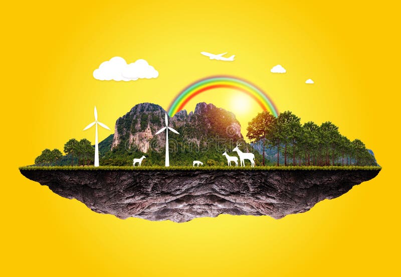 Green Earth Concept .ecosystem Stock Illustration - Illustration of ...