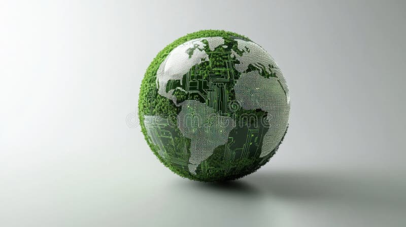 Green Earth Concept Representing Environmental Sustainability and ...