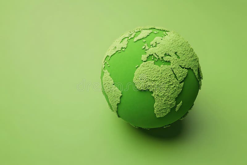 Green Earth Globe stock illustration. Illustration of model - 350612645