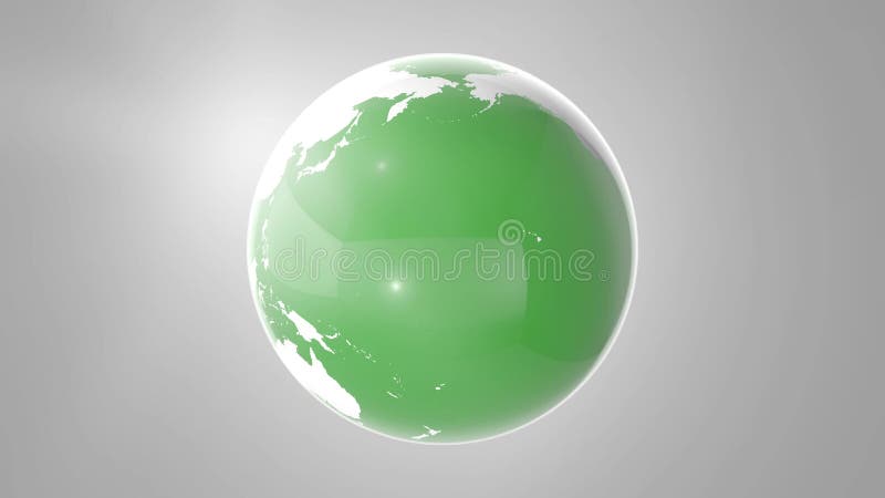 Green Earth Globe Rotating, Infinite Loop, Loopable Scene Stock Video ...