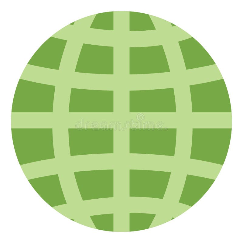 Green earth, icon stock vector. Illustration of globe - 260375789