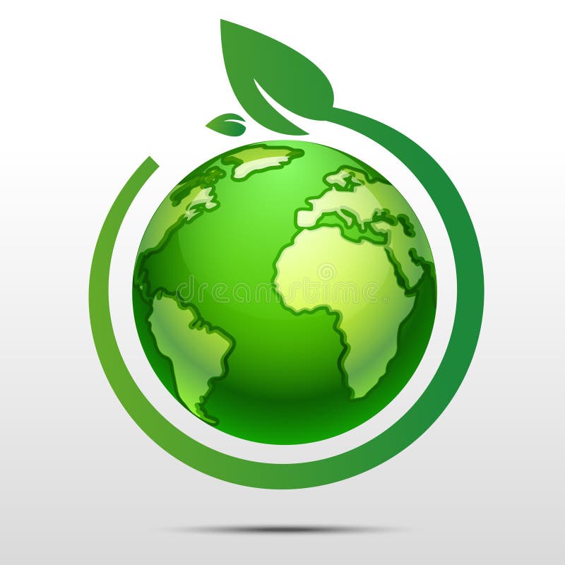 Green earth stock vector. Illustration of icon, borders - 41876360