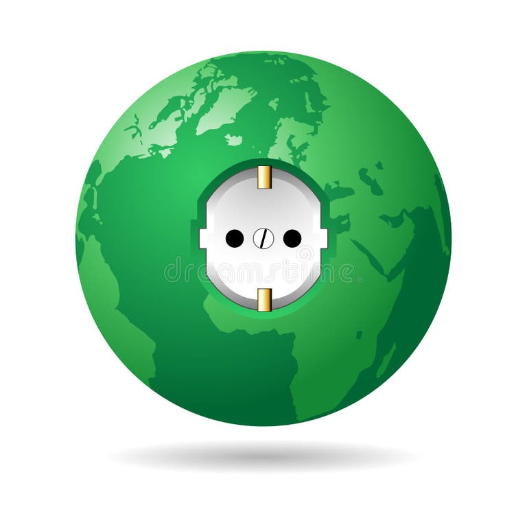 Green earth power EU stock vector. Illustration of earth - 14775216