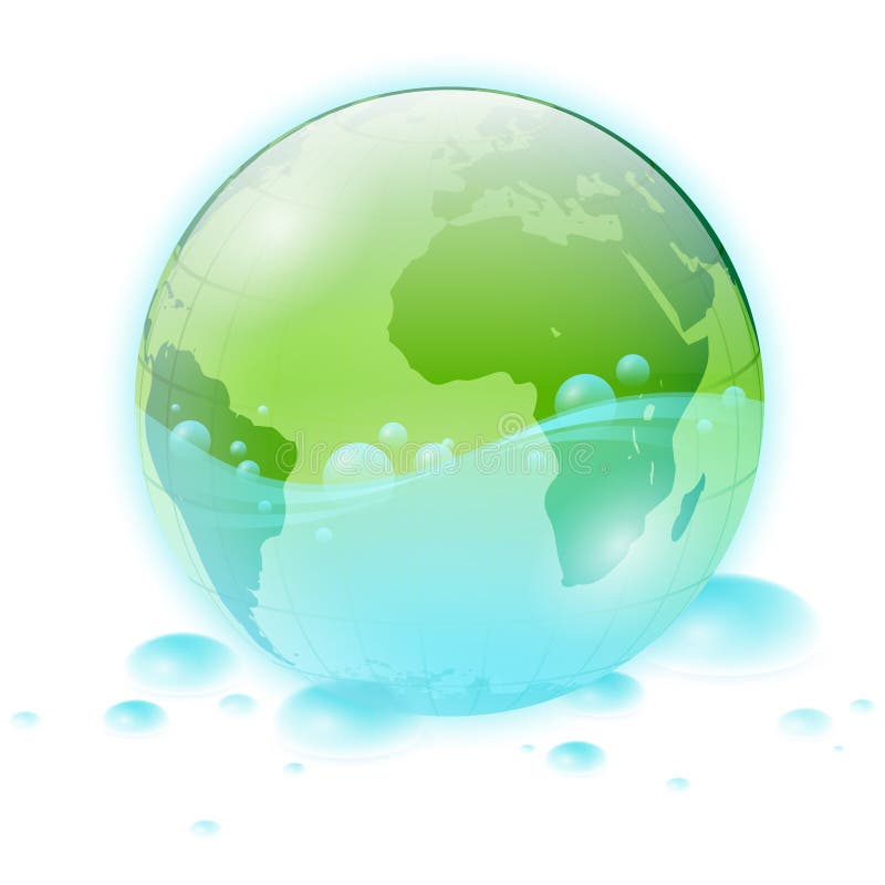 Earth in water stock image. Image of shot, environment - 18232485