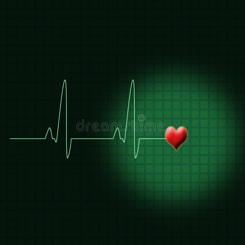 Green ECG stock illustration. Illustration of pulse, chart - 2325645