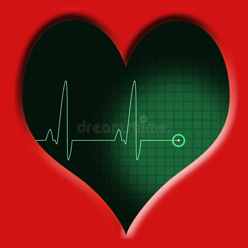 Green ECG stock illustration. Illustration of cardiology - 2325649