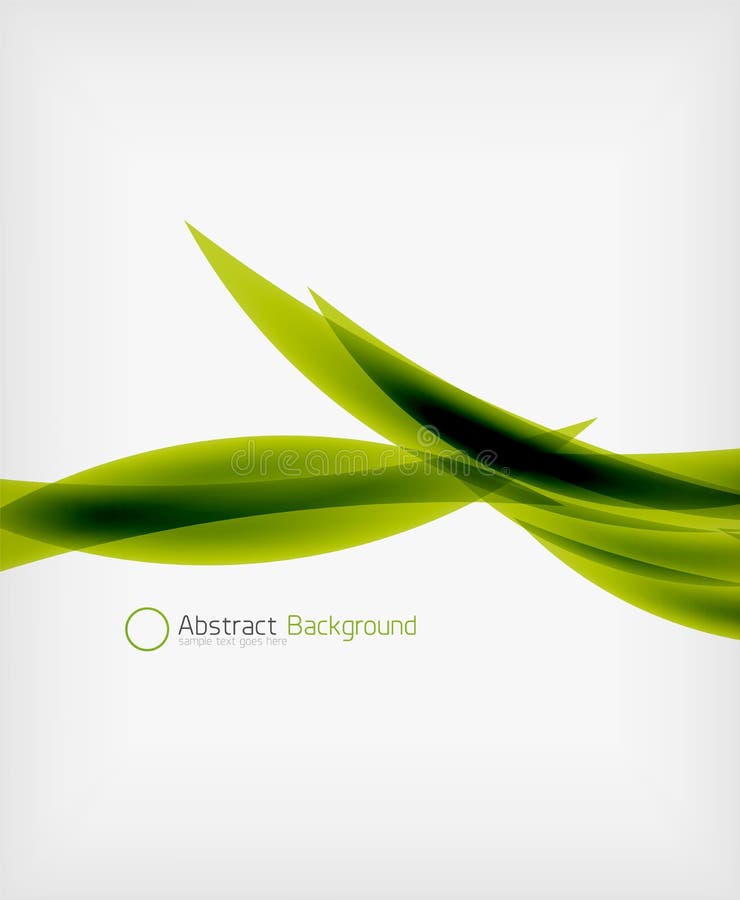 Green Eco Abstract Line Composition Stock Vector - Illustration of ...