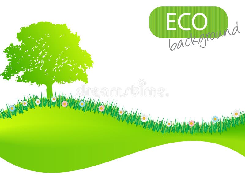Green eco background stock illustration. Illustration of decorative ...