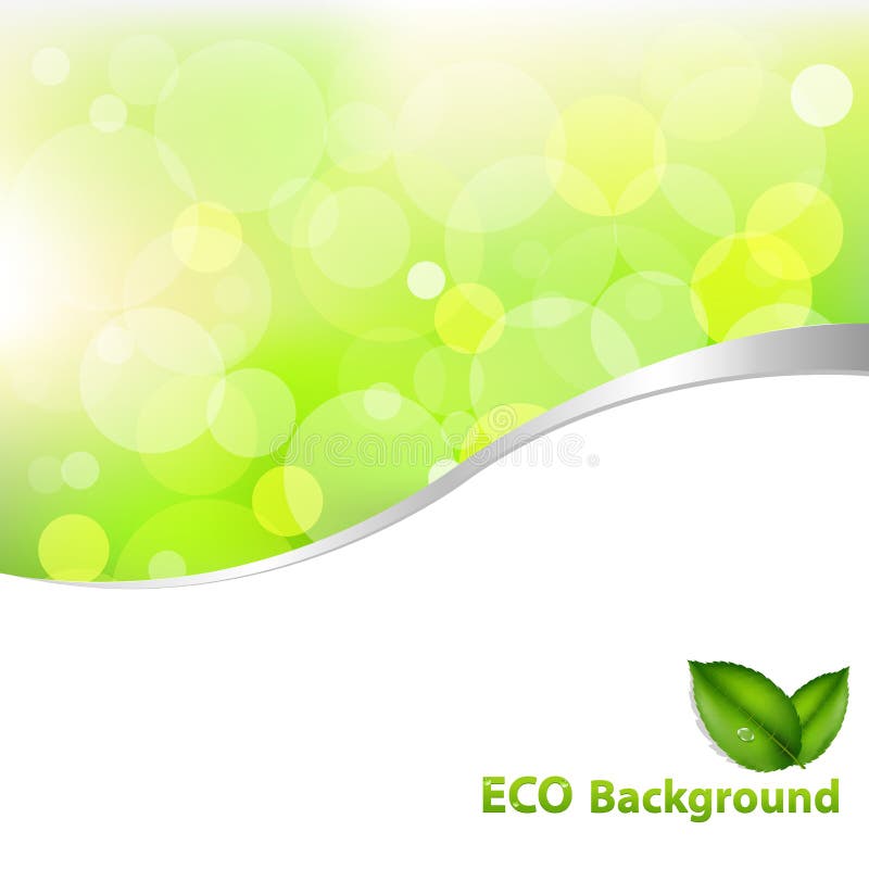 Green Eco Background stock vector. Illustration of modern - 195761195