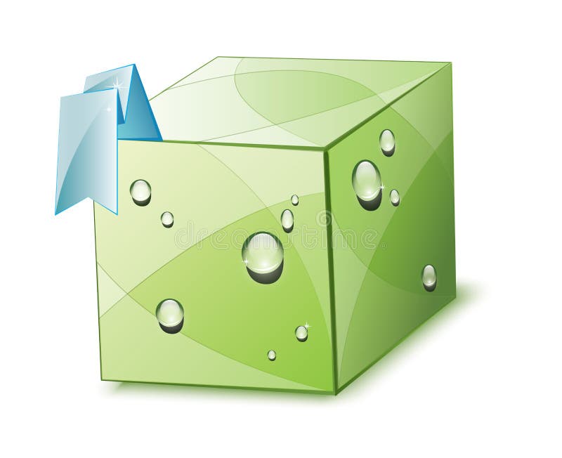 Green eco box stock vector. Illustration of package, sustain - 30245588