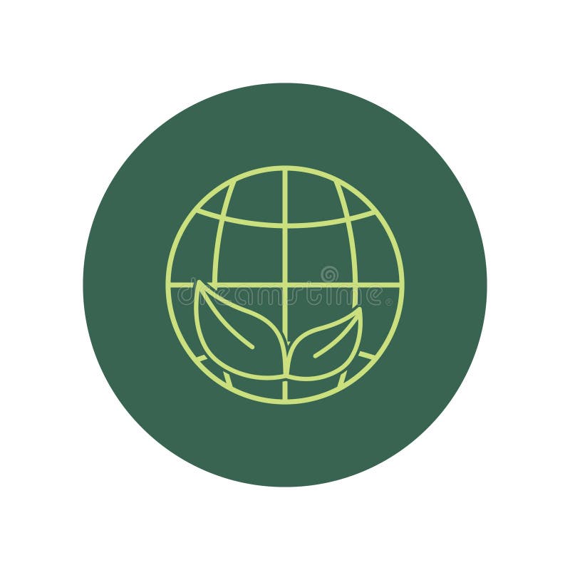 Green Eco Earth. Vector Illustration Decorative Design Stock Vector ...