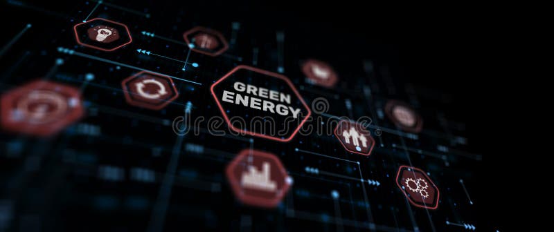 Green Eco Energy 2023 Mixed Media Banner Stock Illustration ...