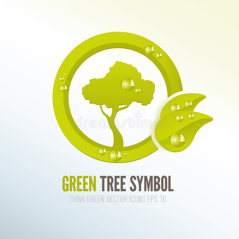 Green Concept Share Icon Tree Stock Vector - Illustration of green ...