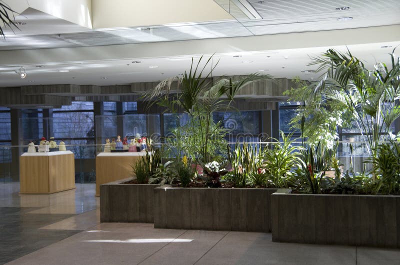 Green Eco Office Building Interiors Natural Light Stock Image - Image ...