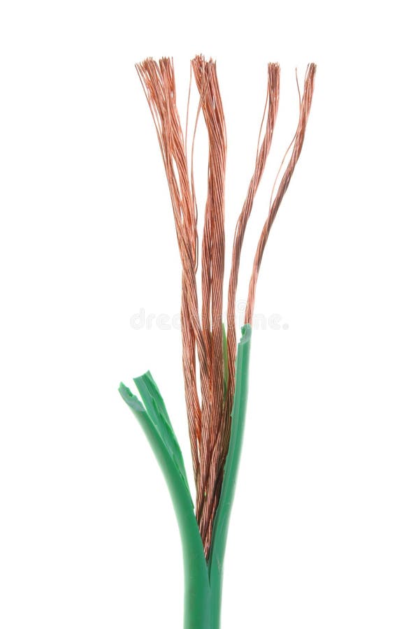 Green electric cable stock image. Image of electricity - 38643809
