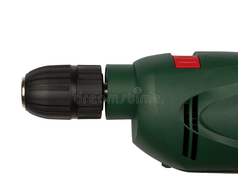 Close Up of Green Electric Drill Stock Image - Image of driving, cable ...